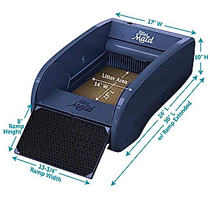 LitterMaid® Single Cat Self-Cleaning Litter Box, Blue