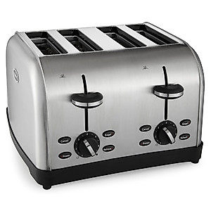 Oster 4-Slice Toaster, Brushed Metal (TSSTTRWF4S-SHP)