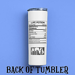 Hocus Pocus Hard Seltzer Tumblers, 8 Colors to Choose From, Children Flavor, Stainless Steel Insulated Tumbler with Lid and Straw - 20 Ounces (Purple)