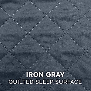 Furhaven Orthopedic Dog Bed for Large Dogs w/ Removable Bolsters & Washable Cover, For Dogs Up to 125 lbs - Quilted Sofa - Iron Gray, Jumbo Plus/XXL