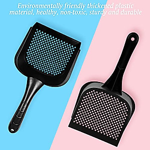 DHXYZZB Cat Kitty Litter Scoop Small Holes Fine Litter Scooper Shovel for Cat Dog Rabbits Hamster Snake Sifter Scoop High Qulity PVC Non-Toxic (2.5mm Hole)