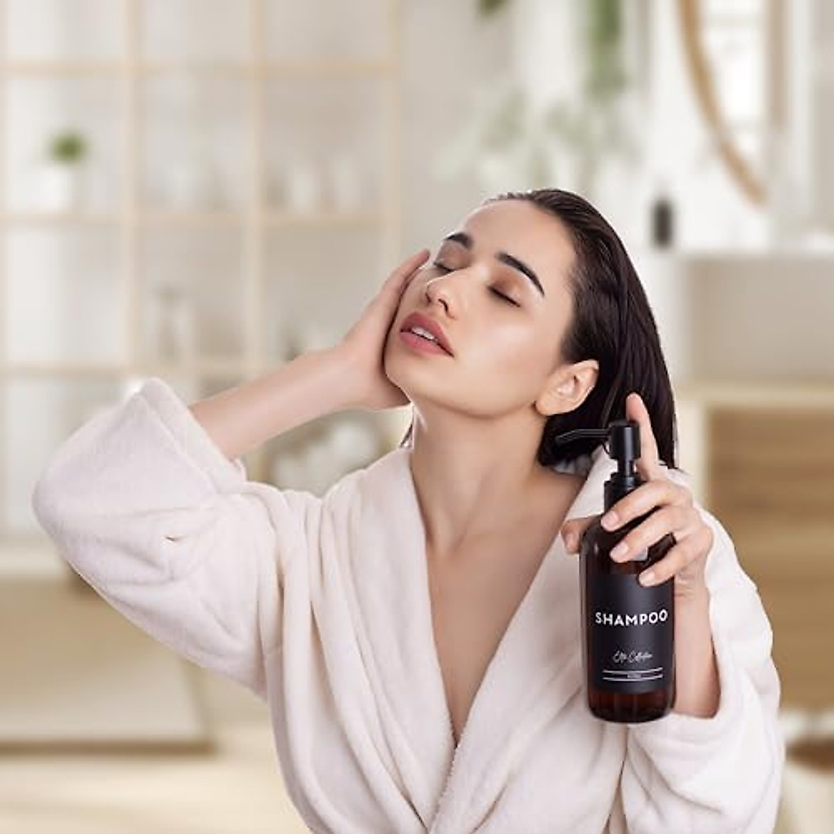 Shampoo & Conditioner Dispenser Bottle Set of 3-16.9 oz, Empty Shampoo Bottle for Bathroom & Shower, Refillable Body Wash Bottle with Pump for Shower Wall, Bathroom Essentials & Gift