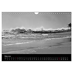 Surf in B&W (Wall Calendar 2024 DIN A4 Landscape), CALVENDO 12 Month Wall Calendar