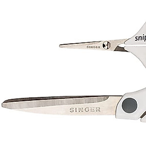 SINGER 07175 Sewing and Detail Scissors Set with Comfort Grip,White,pink