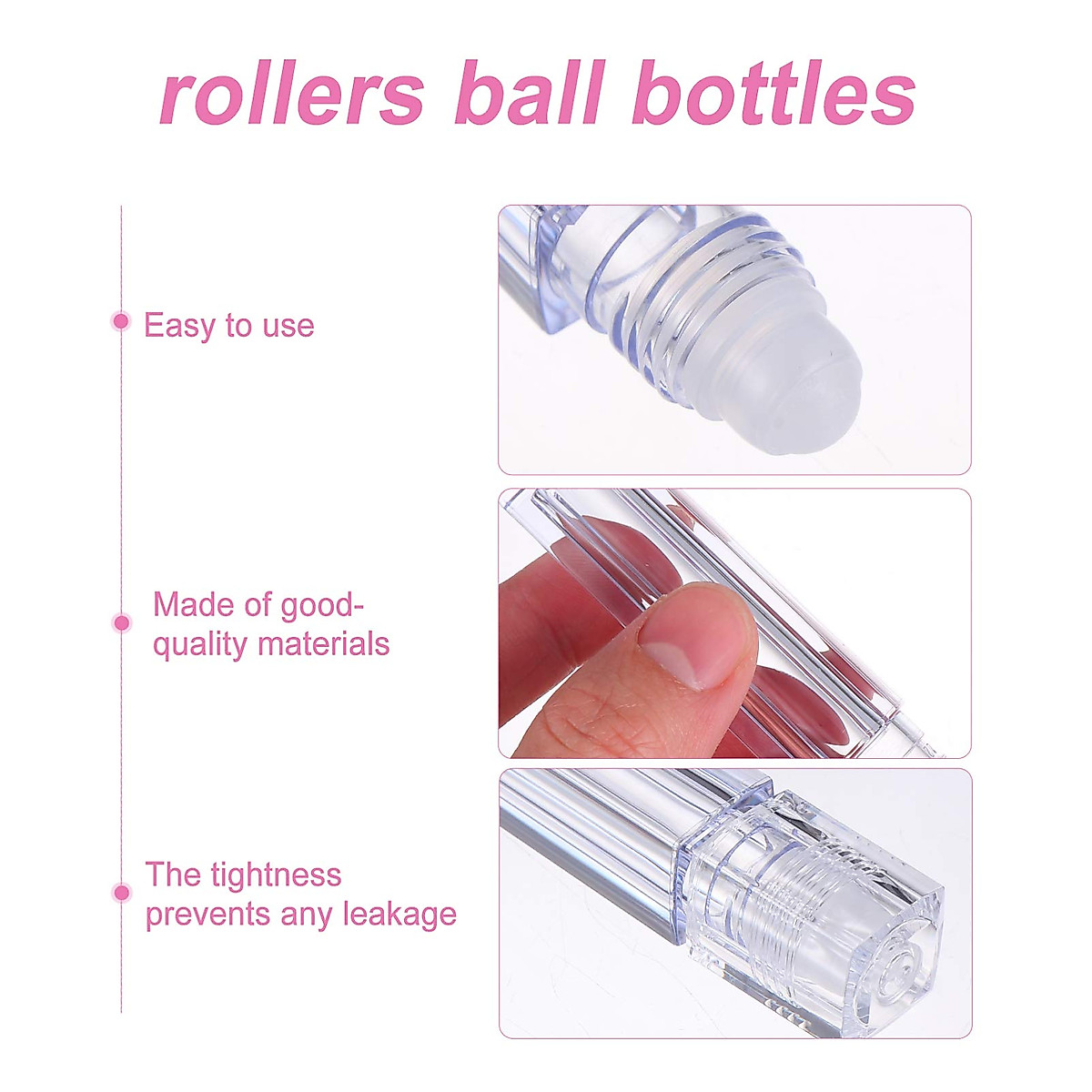 Beaupretty 10pcs Lip Gloss Tubes Empty Lip Gloss Containers Plastic Clear Mini Refillable Lip Balm Eyeliner Mascara Bottles Reusable Lipstick Wand Transparent