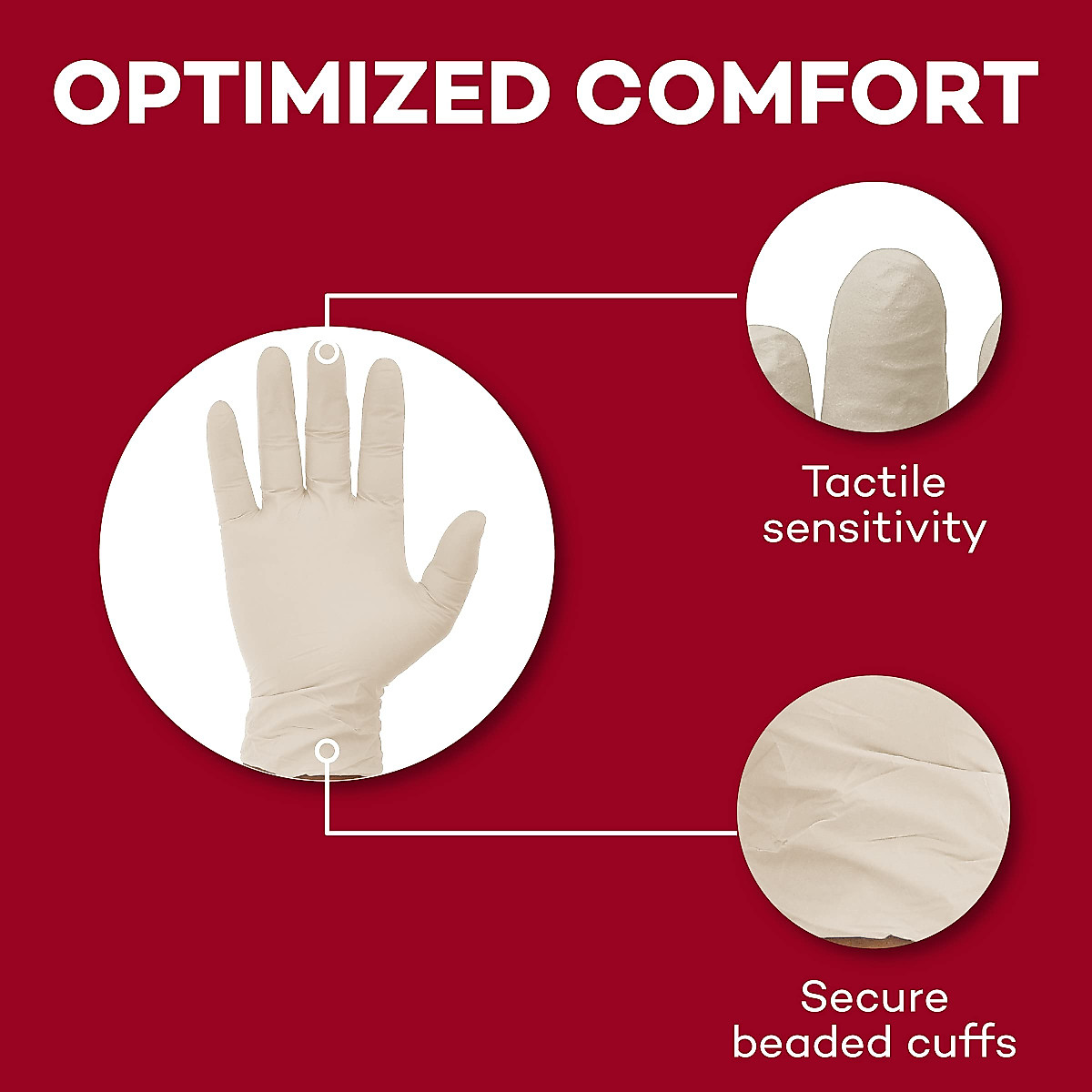 Dealmed Medical Exam Gloves – 100 Count, Cream Color, Small Latex Exam Gloves, Disposable, Professional Grade Latex Gloves, Multi-Purpose Use Medical Gloves for a First Aid Kit and Medical Facilities