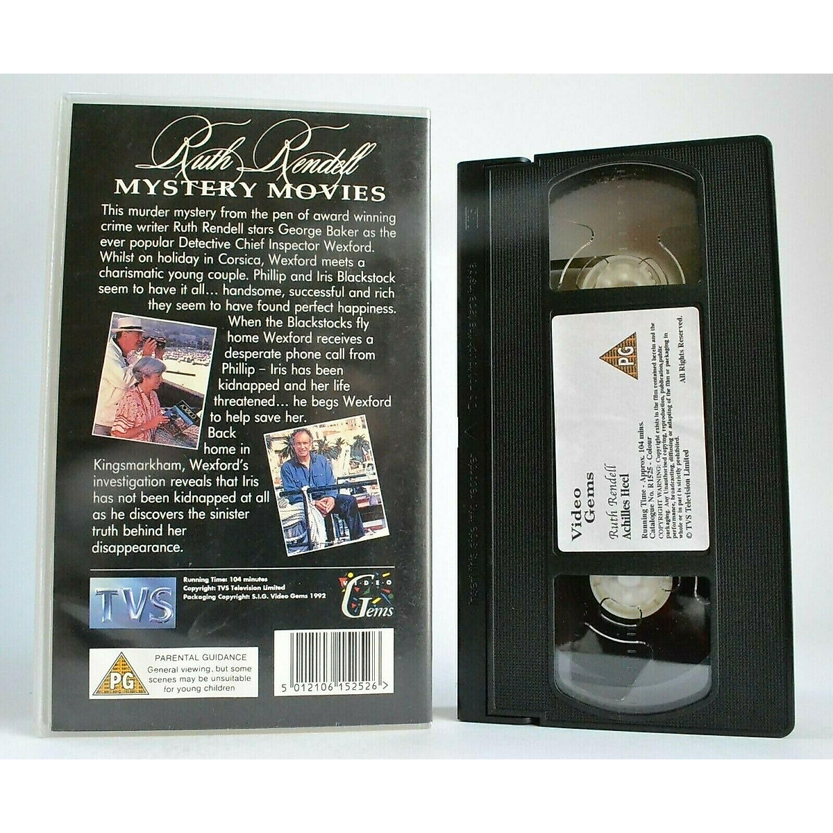 Achilles Heel [WH Smith Exclusive] - Ruth Rendell - Crime Drama - G.Baker - VHS