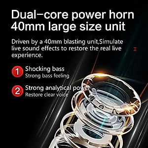 Over-ear Headphones Wireless Bluetooth Adjustable Wireless Headset with Hi-Fi Stereo, 16Hours Playtime, Foldable Bluetooth Headphones, Wireless Noise Cancelling Headphones for Phone/PC Cool Stuff