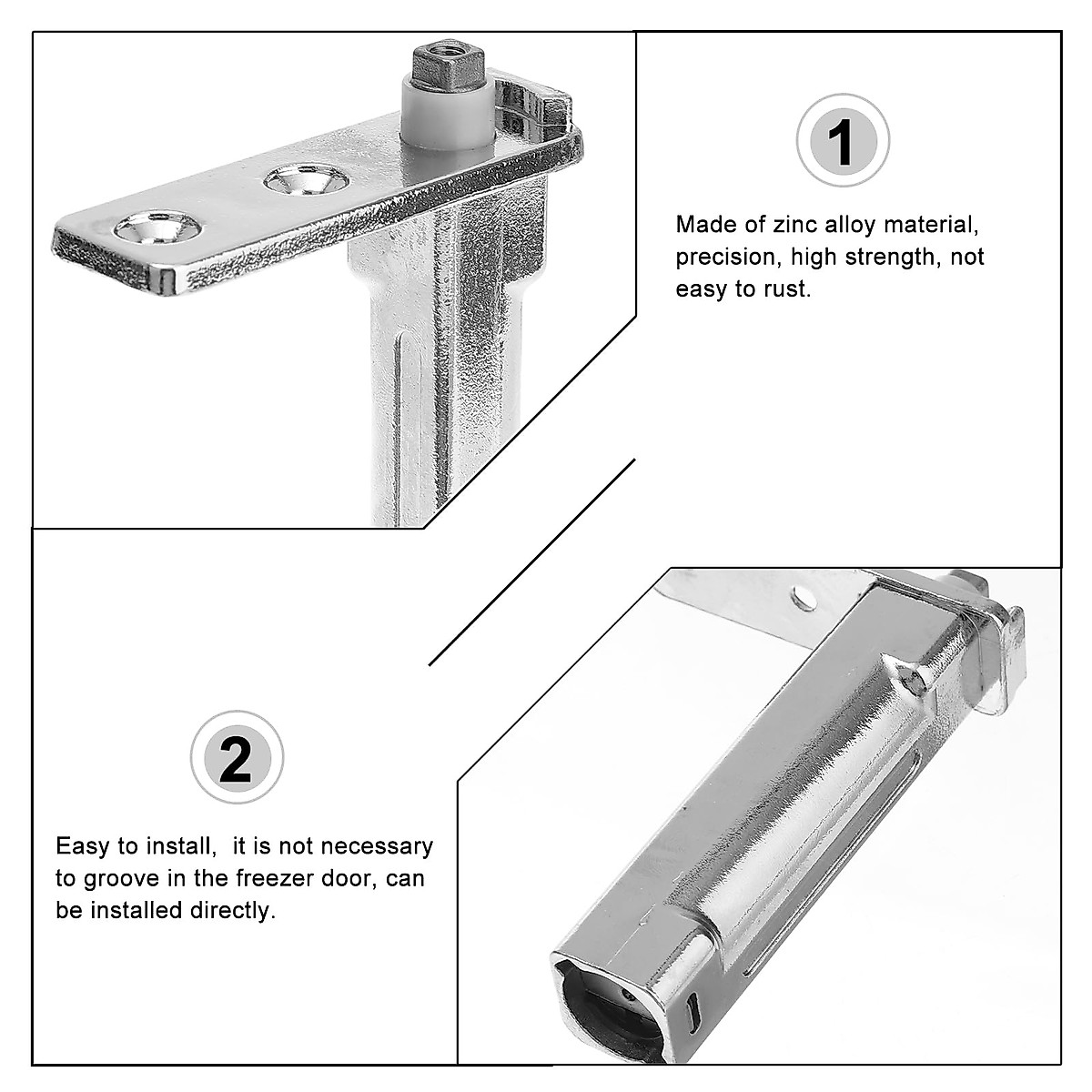 Metal Hinges 1pc Refrigerator Door Hinge Door Pivot Hinges Refrigerator Hinge zinc Alloy Hinges Door Hinges Spring Hinge s Freezer Door Hinge top Door Metal