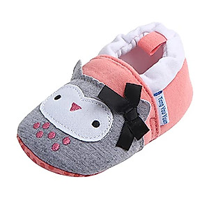 Girls and Boys Casual Shoes Soft Comfortable Infant Toddler Home Shoes Baby Learning Shoes Shoes Toddler 6 (WR2, 0-6 Months)