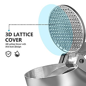 BI-DTOOL Electric Ice Crusher Triple Blades Ice Crusher Shaver 286lbs/hr Stainless Steel Shaved Ice Machine 380W Snow Cone Machine 1500 RPM Ice Shaving Machine Commercial And Domestic Silver