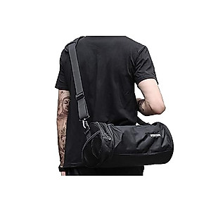 Small Sports Gym Bag Workout Lightweight Duffel Bags for Men and Women Black X-Small