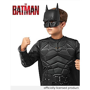Rubies DC Comics The Batman Movie Deluxe Boy's Batman Costume for Themed Parties and Halloween, Small