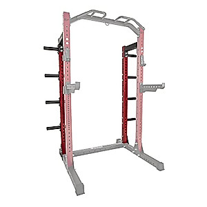 Signature Fitness SF-SS1 1,000 Pound Capacity 3” x 3” Power Rack Squat Stand, Includes J-Hooks and Safety Spotter Arms, Optional Conversion Kits, Half Conversion kit Only
