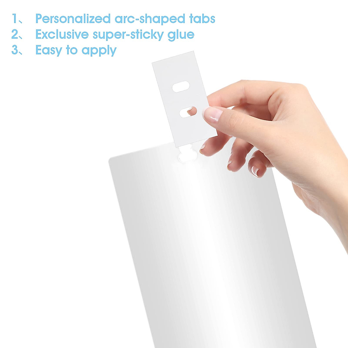 Vertical Blinds Repair Kit, Include 12 Sets Vertical Blind Repair Tabs and 12 Pcs Vertical Blind Stem Clips Replacement, Vertical Blinds Replacement Parts for Broken and Missing Vertical Blinds