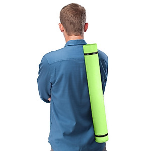 JJRING Green Poster Tube, 25" to 40" Extendable Poster Storage Holder Tube with Carrying Strap, Poster Carrying Case for Blueprints, Scrolls, Maps and Architect Papers