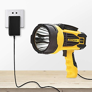 PwrON AC Adapter Compatible with Stanley Fatmax SL10LEDS 10 Watt Li-ION LED Rechargeable Spotlight, SL1M09 SL5W09 HID0109 FL5W10 FL3WBD LED Rechargeable Flashlight 12VDC Power Supply Cord