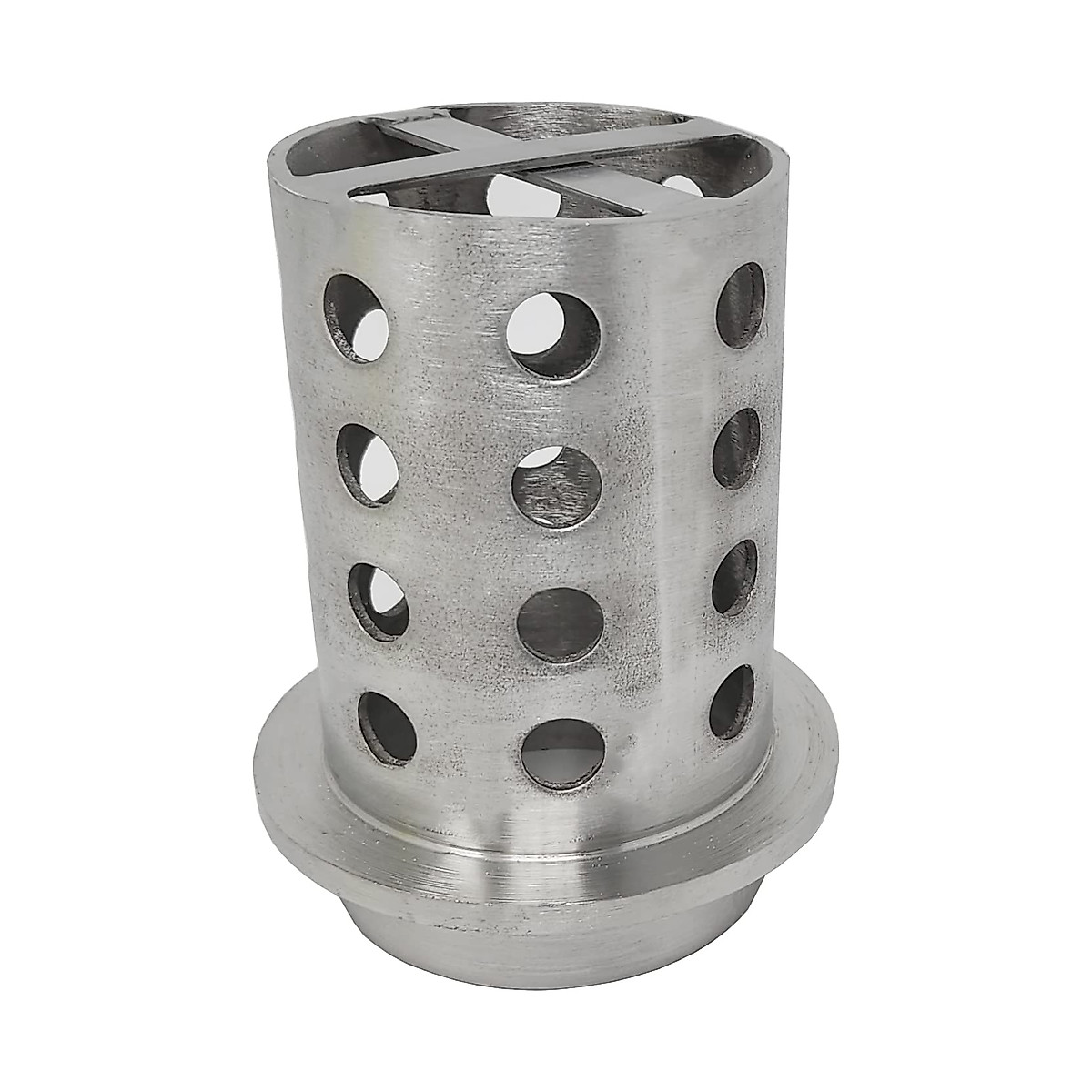 Perforated Casting Flask Vacuum Casting Stainless Wall Flanged 10 GA- (2.5" x 3")