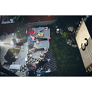 60 Inch 16:9 HD Projector Screen Nell Zimi Portable Foldable Screen Anti-Crease Indoor Outdoor Projector Movies Screen for Home Theater Support Double Sided Projection