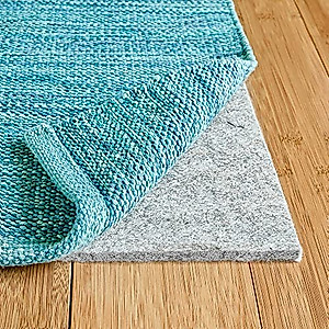 RUGPADUSA - Basics - 8'x10' - 1/4" Thick - 100% Felt - Protective Cushioning Rug Pad - Safe for All Floors and Finishes Including Hardwoods