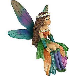 GlitZGlam Daisy The Gorgeous Miniature Fairy for Your Fairy Garden/Miniature Garden