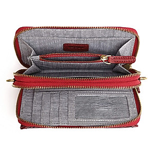 OLD TREND Genuine Leather Northwood Convertible Wallet (Red)