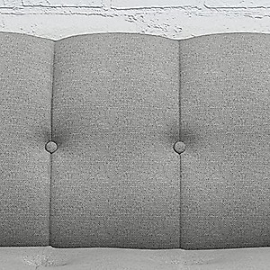 Christopher Knight Home Treston Mid-Century Fabric Sofa, Grey / Natural