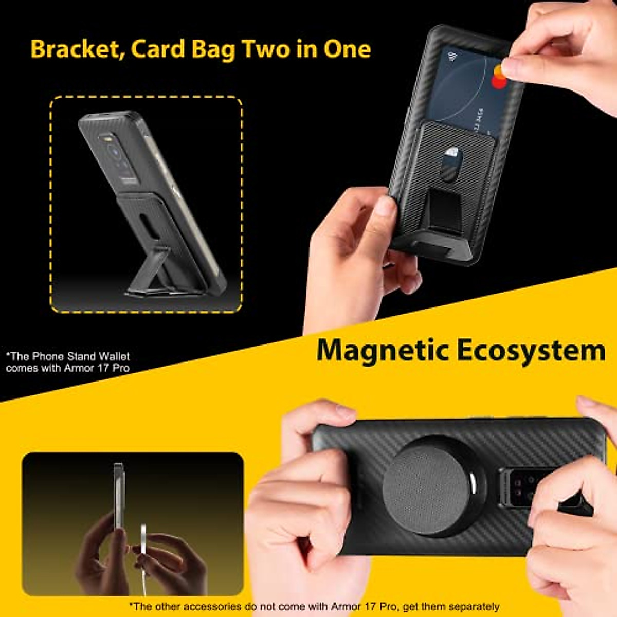 Ulefone Armor 17 Pro Rugged Cell Phone 4G, Helio G99 13+256GB, 108MP Pro Camera, 120Hz Display, 66W Quick Charge, Work with Magnetic Accessories, Android 12 Unlocked Smartphone, 2.4/5G WiFi 6