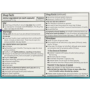 Equate - Lansoprazole 15 mg, Acid Reducer, 42 Capsules