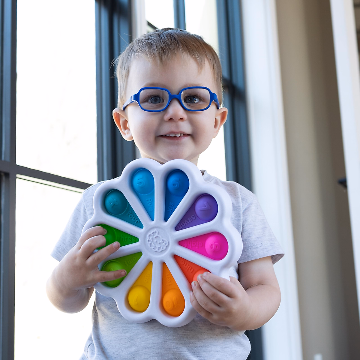 Fat Brain Toys Dimpl Digits - Popping, Number-Learning Sensory Preschool Toy