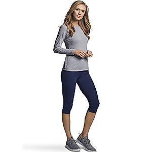 Russell Athletic Women's Essential Long Sleeve Tee Shirt, Oxford, XL