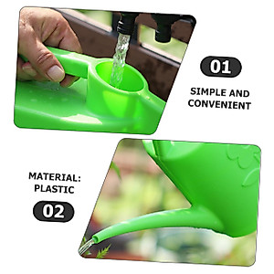 Happyyami Outdoor Watering Pot Garden Sprinkler Can Home Watering Can Watering Kettles Long Spout Watering Can Watering Can Plant Watering Cans Sprinklers Portable Plastic
