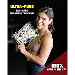 SPIDER CHALK Refillable Climbing Chalk Ball 2-Pack, 3oz Each - Lab-Grade Premium Chalk for Powerlifting, Weightlifting, Extra Large 3oz Gym Chalk Sock for Improved Grip