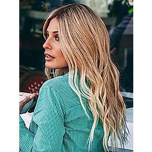 Bundle - 3 item: Blake Large Exclusive Remy Human Hair Wig by Jon Renau, Christy's Wigs Q & A Booklet & Wide Tooth Comb - Color: 613/102S8