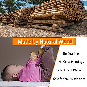 Musical Instruments Set, 15PCS Natural Wooden Percussion Tambourine Maracas Bells Instruments, Educational Music Kit with Storage Bag Birthday