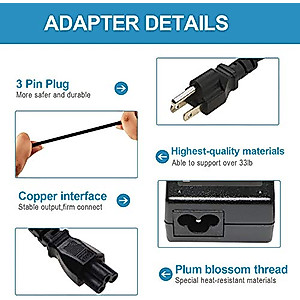 19V 3.42A 65W Laptop Charger for Acer Chromebook 11 13 14 15 R11 CB3 Series C720 C720P C720-2802 C740 C910 N15Q8 N15Q9 C738T CB5-132T AC Adapter Power Supply Cord