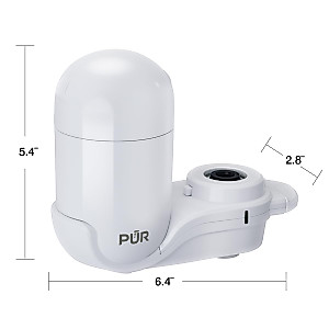 PUR Faucet Mount Water Filtration System, White – Vertical Faucet Mount for Crisp, Refreshing Water, FM3333B