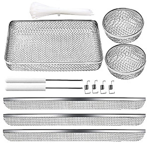 RV Insect Screen, Furnace Bug Screen, RV Water Heater Cover for RV Refrigerator Vents 20" x 1-1/2" & 2.8''x1.3'' & 8.5" x 6" x 1.3" RV Furnace Screen with Installation Tool(6PC Set)