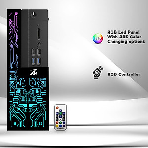 TechMagnet Computer Desktop PC, Intel Core i5-6500, Siwa 6, New MTG Dual 27 Inch Monitor, 16GB RAM, 480GB SSD + 2TB HDD, 1GB Graphic Card, Gaming Kit, Webcam, WiFi, Windows 10 Pro (Renewed)