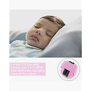Baby Infant Ear Defenders Newborn Noise Cancelling Headphones Adjustable Soundproof Earmuffs Sleep Earmuffs for 0-3 Yrs