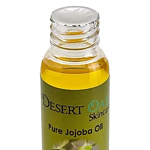 USDA Certified Organic Jojoba Oil – 100% Pure, Travel Size, Cold Pressed, All Natural for Face, Hair, Nails, Ear Stretching and Gauges, Good for Sensitive Skin. Natural Nutty Smell. (1 fl oz/29 ml)