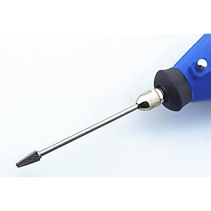 Jrealmer 10pcs 1/8" Shank Extend Long Head 4"(100mm) Tungsten Carbide Burr Rotary Burrs for Die Grinder