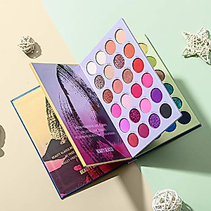MYUANGO Highly Pigmented 72 Colors Eyeshadow Makeup Palette, Matte Shimmer Glitter Metallic Eye Shadow Pallet Long Lasting Blendable Make Up Eye Shadows For Halloween Makeup