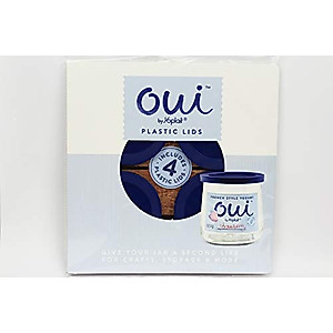 Oui Lids for Yoplait Yogurt Container 4 Pack Blue