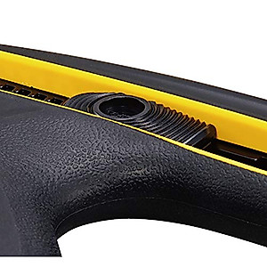 TAJIMA Utility Knife - 1" 7-Point Strong-J Grip Two-Handed Cutter with Auto Lock & 10 J-Power Blades - DC-690