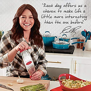 Rachael Ray Multi Stainless Steel Grater, Red Small