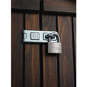 ABUS 64TI/40 Titalium Aluminum Alloy Padlock, Keyed Alike with Nano Protect Steel Shackle, Pack of 3