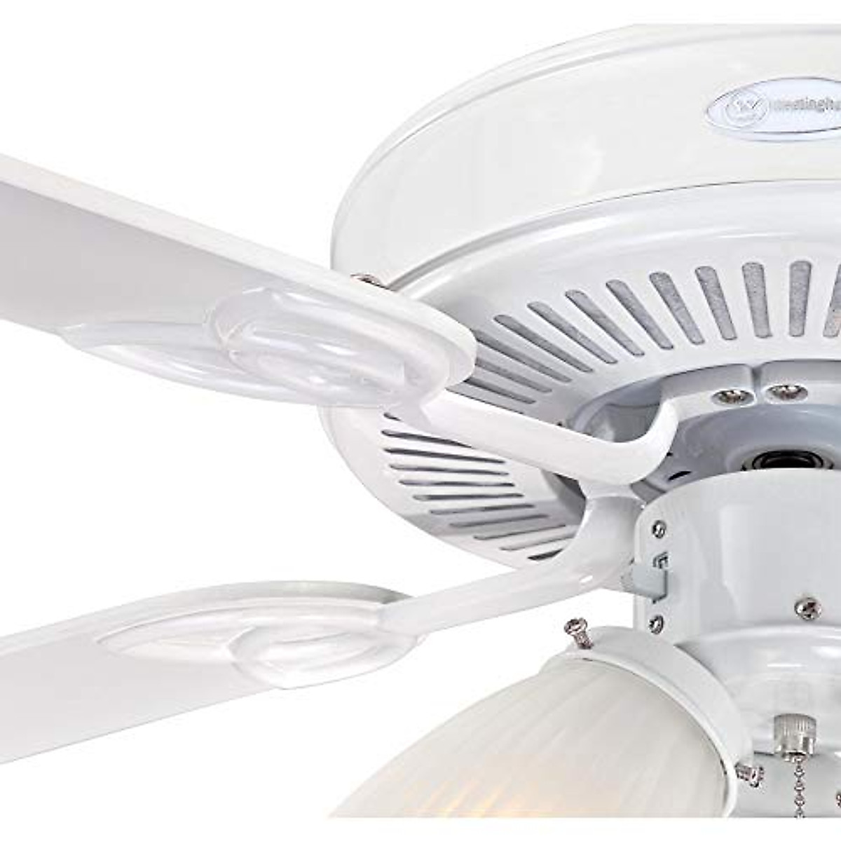 Westinghouse 7236400 Vintage Indoor Ceiling Fan with Light, 52 Inch, White