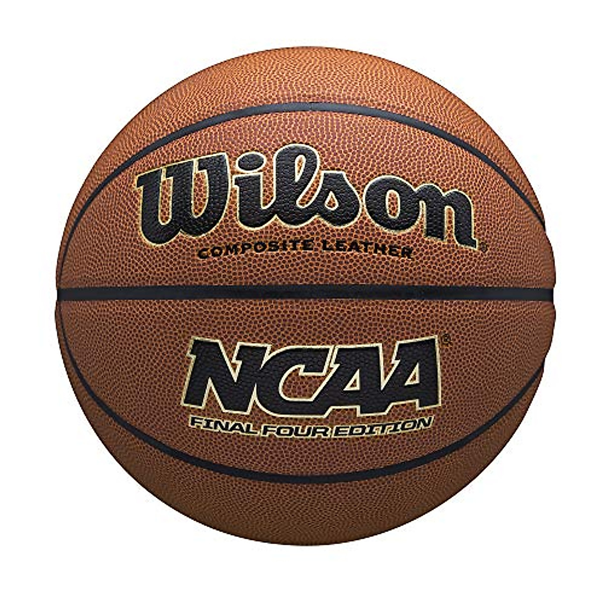 Lifetime 71281 In Ground Power Lift Basketball System, 52 Inch Shatterproof Backboard & Wilson Sporting Goods Wilson NCAA Final Four Edition Basketball, Official - 29.5",WTB1233