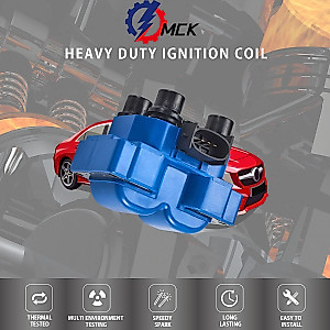 MCK 2 pcs Engine Ignition Coil Pack Compatible With Mazda Mercury Ford Mustang Lincoln 626 Ranger Cobra Escort Tracer 92 1997 2000 90-03 L4 V8 1.9L 2.0L 2.3L 2.5L 4.6L 4.8L 5.0L